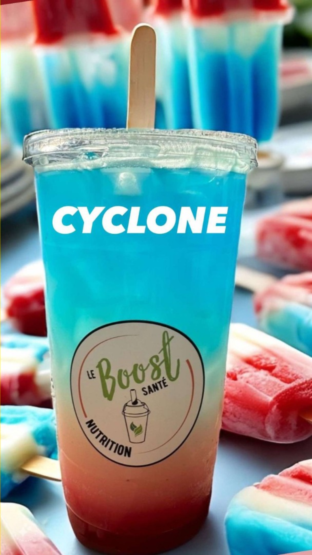 Boisson énergisante Cyclone - 32oz - Le BOOST Santé Nutrition